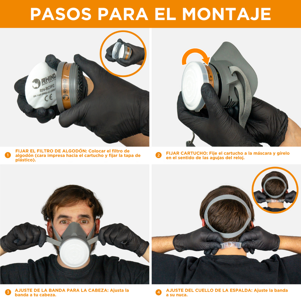 PACK DE MÁSCARA RESPIRATORIA RH-M104 – Rhino Smart Solutions